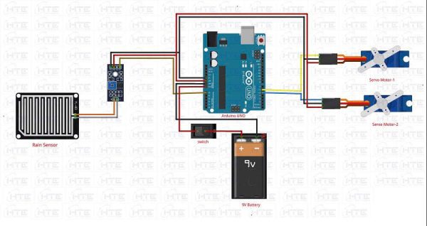 Rain Sensing Automatic Car Wiper System Using Arduino UNO - HTE Babgladesh